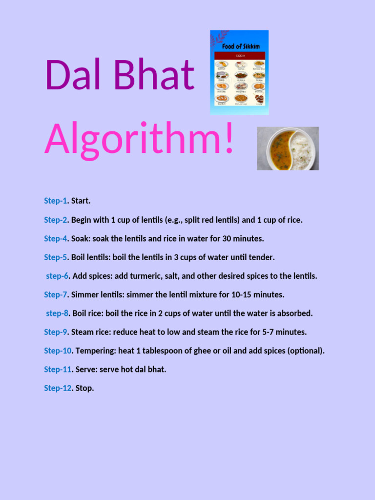 Dal Bhat Algorithm | PDF