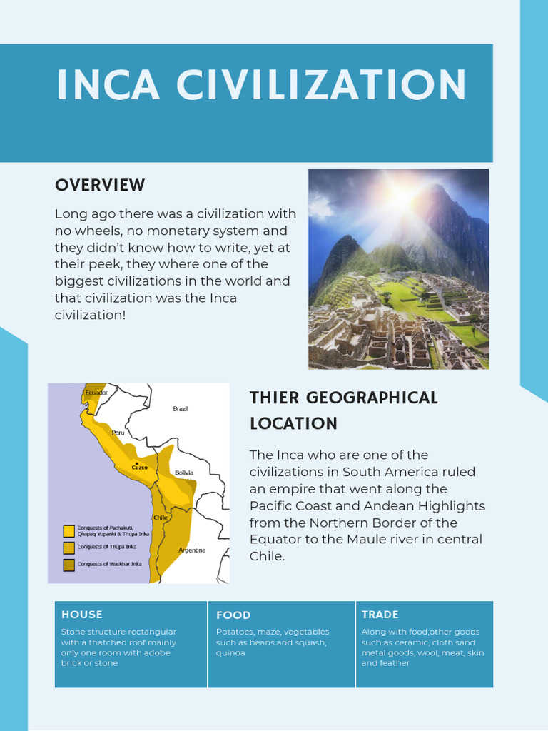 Inca Civilization: House Food Trade | PDF | Inca Empire | Clothing