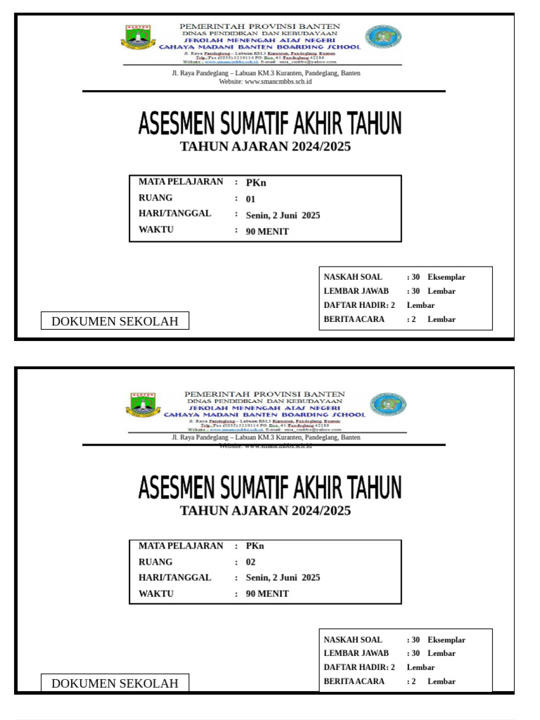 Cover Amplop ASAT 2025 | PDF