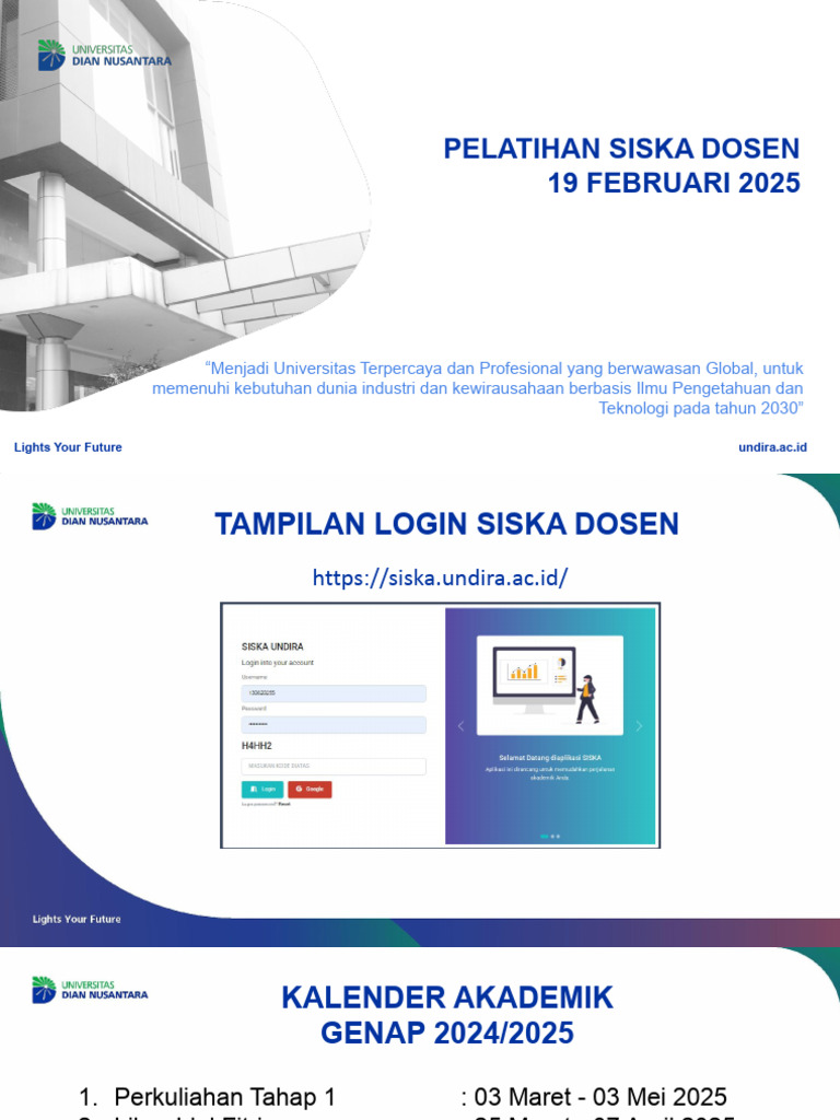 Pelatihan Siska Dosen | PDF