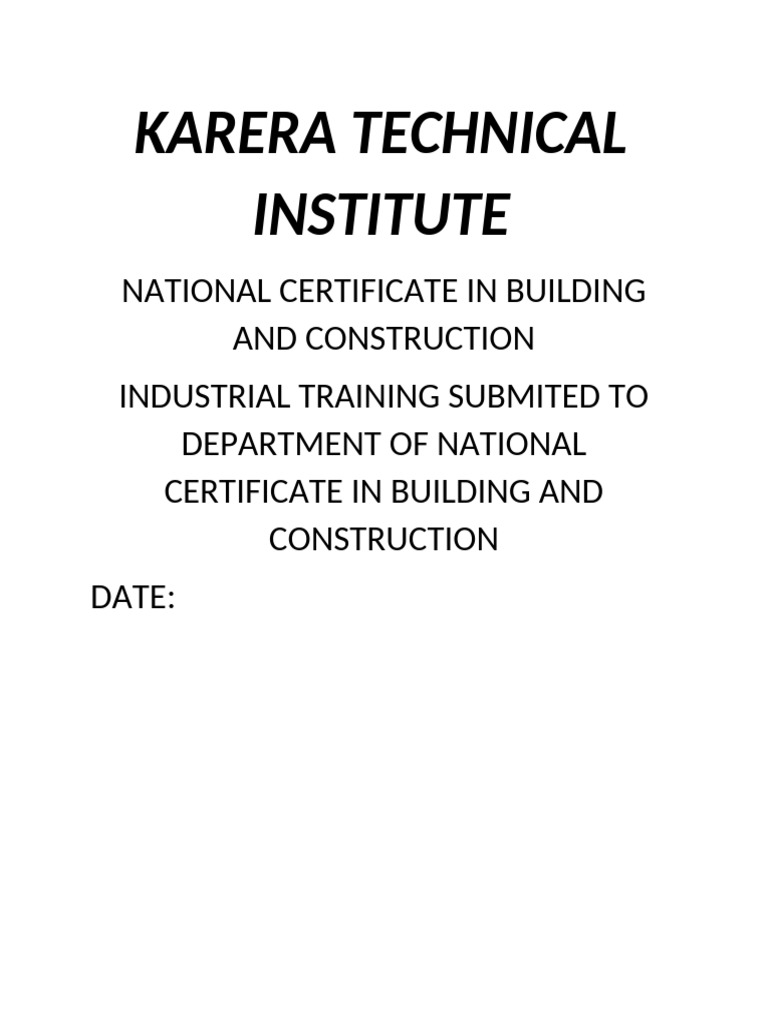 Karera Technical Institute | PDF