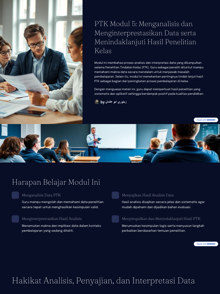PTK Modul 5 Menganalisis Dan Menginterprestasikan Data Serta Menindaklanjuti Hasil Penelitian ...