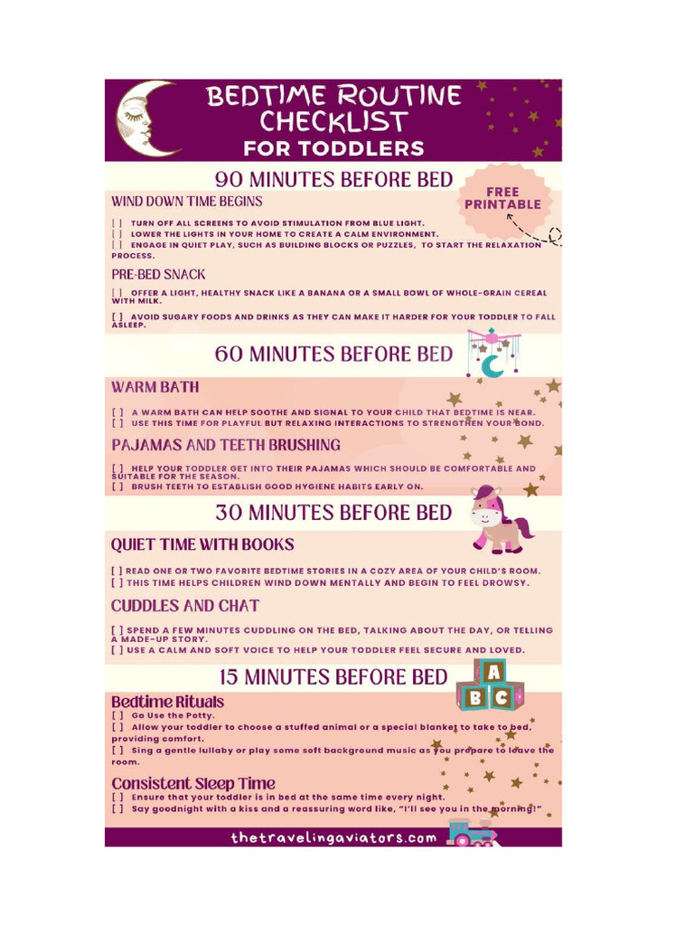 Bedtime Routine Baby | PDF