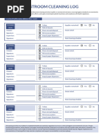 Daily Toilet Clean Checklist Simple | PDF