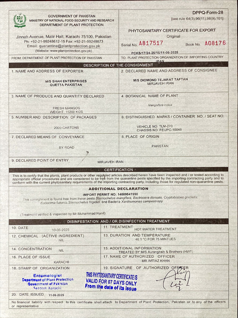 Shah Enterprises Aurangzaib and Brothers Phyto 11-06-2025 | PDF