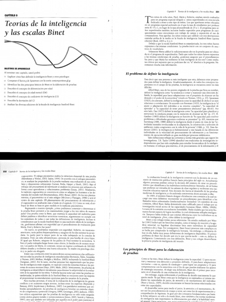 Escalas de Binet | PDF