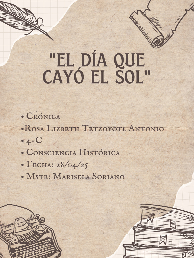 Documento A4 Portada Historia Papel Antiguo Marrón - 20250427 - 232821 ...