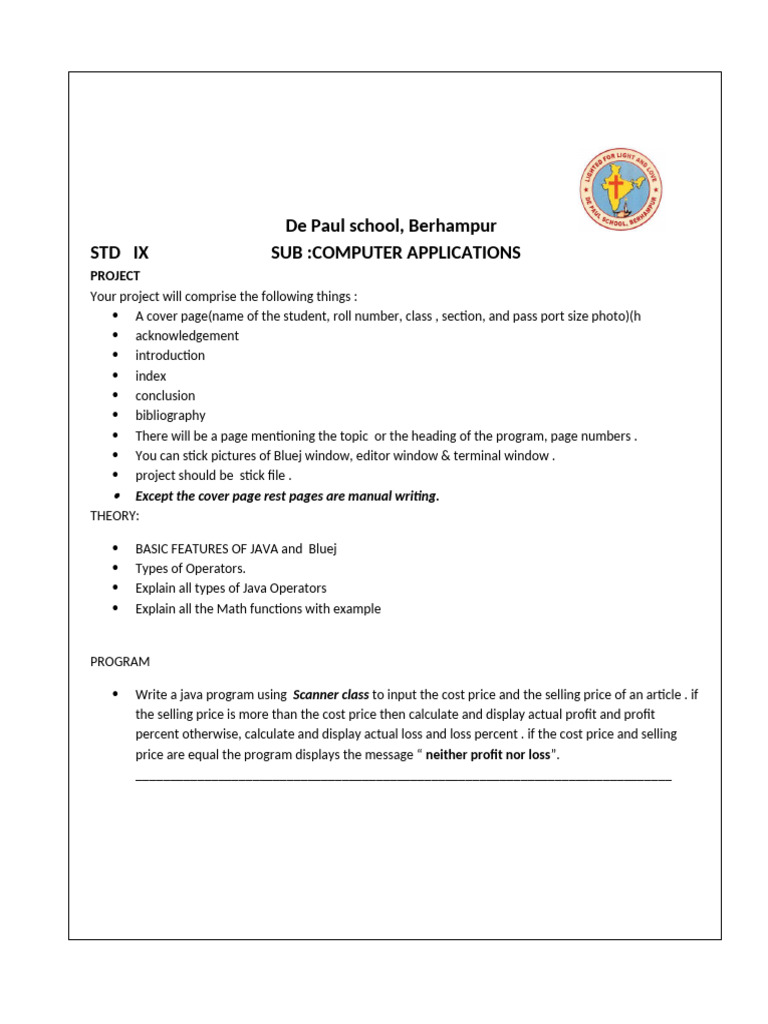 STD 9 Project | PDF