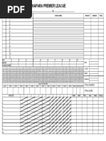 Cricket Scorecard Template | PDF