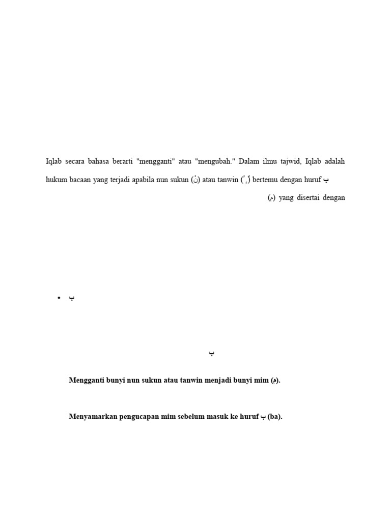 Ngabar Materi 3 - Iqlab | PDF
