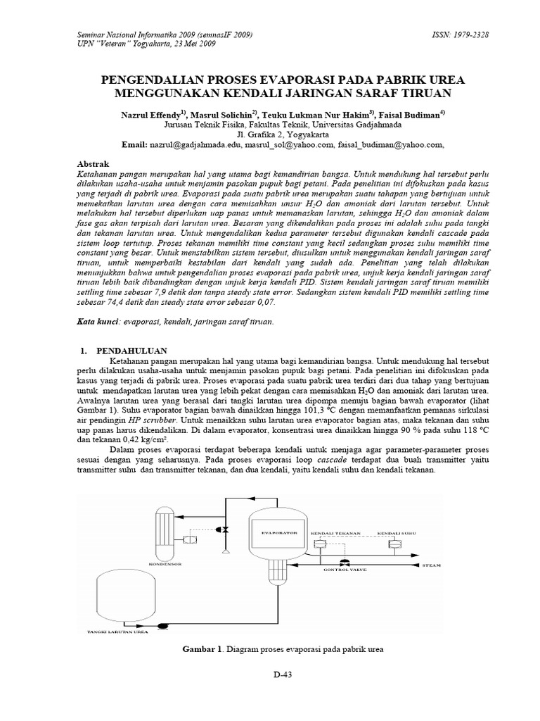 Pengendalian Proses Evaporasi | PDF