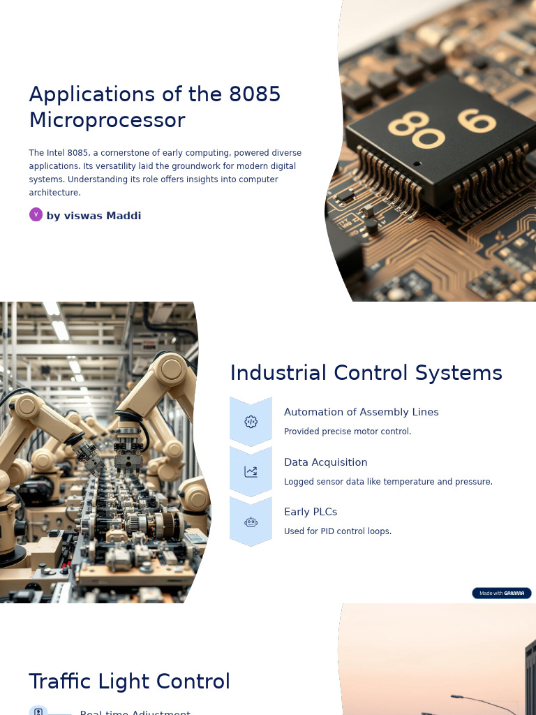 Applications of The 8085 Microprocessor | PDF