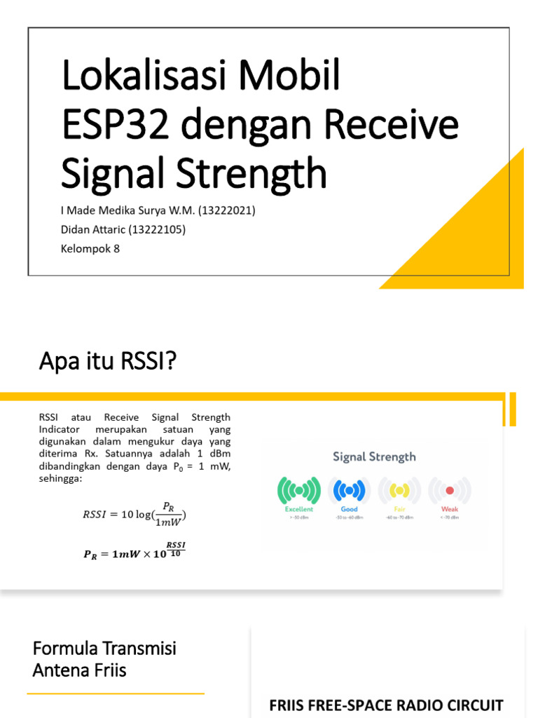 Memahami RSSI dalam Lokalisasi WiFi | PDF