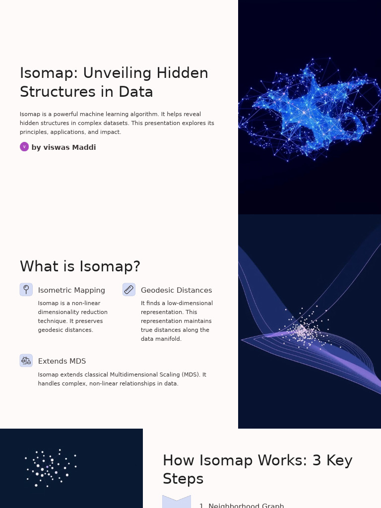 Isomap Unveiling Hidden Structures in Data | PDF | Principal Component Analysis | Machine Learning