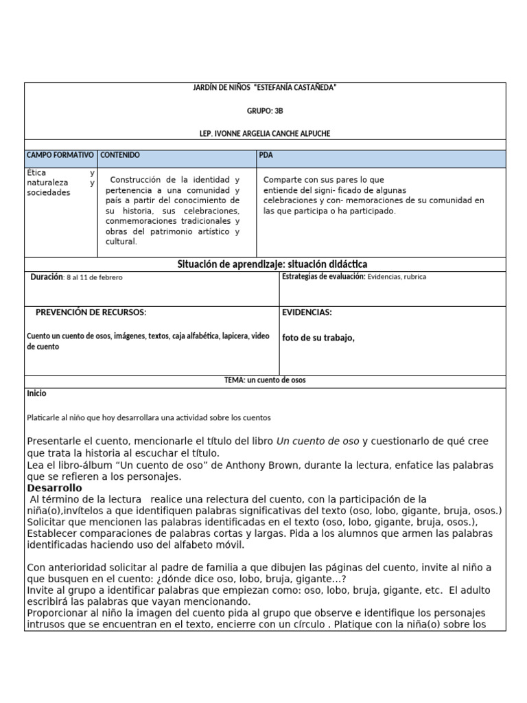 Plan Halloween | PDF | Aprendizaje