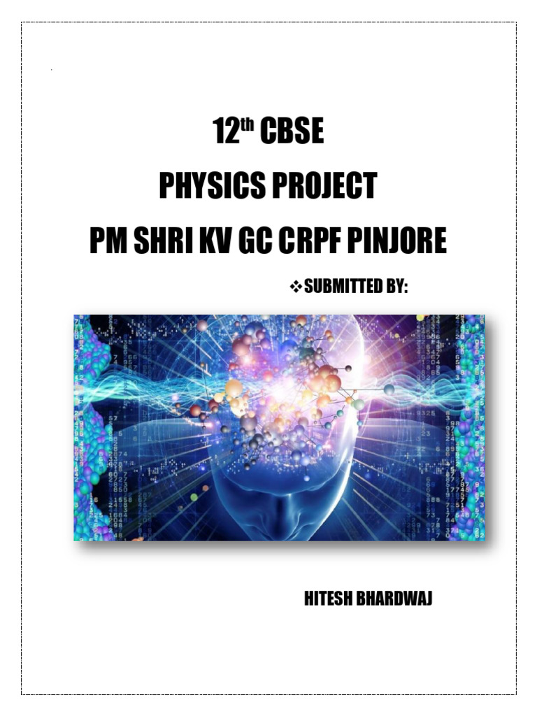 XII Physics Investigatory Project To Estimate The Charge Induced On ...