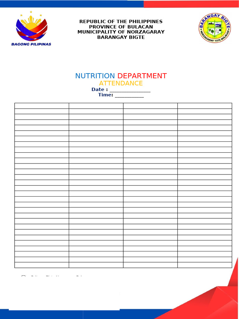 Attendance Form | PDF