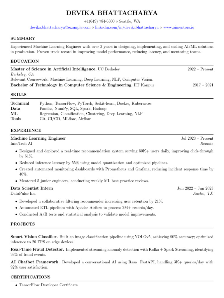 FAANGPath Simple Template 2 | PDF | Machine Learning | Artificial ...