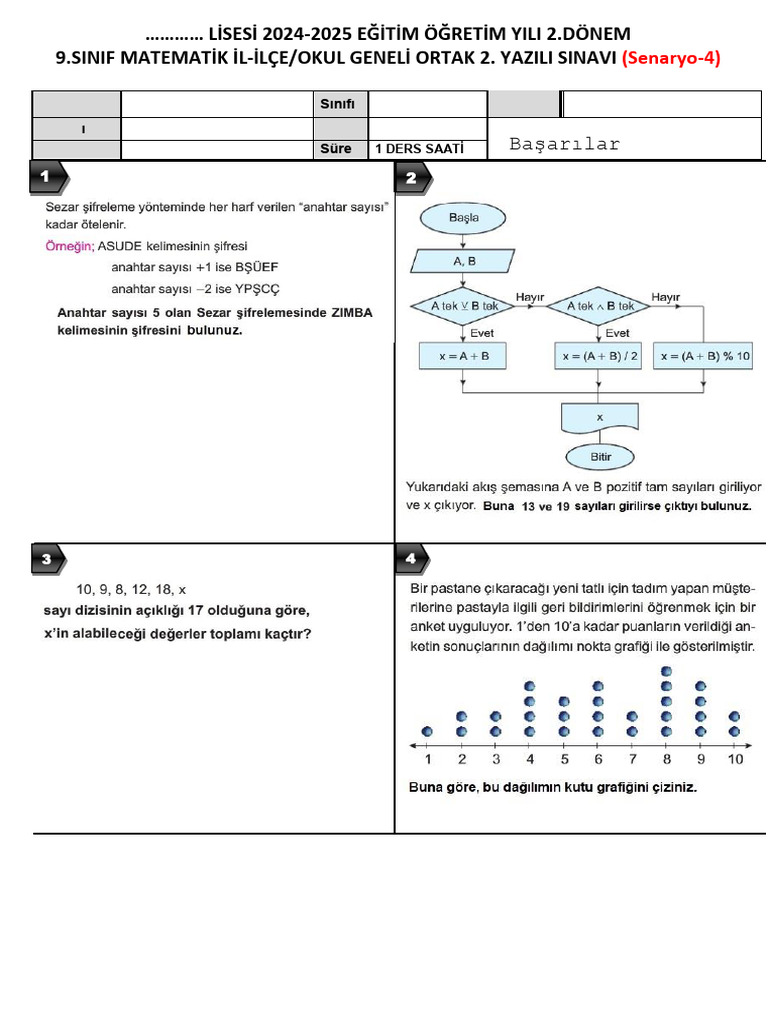9mat 2don 2yaz Sen4 Paylasim | PDF