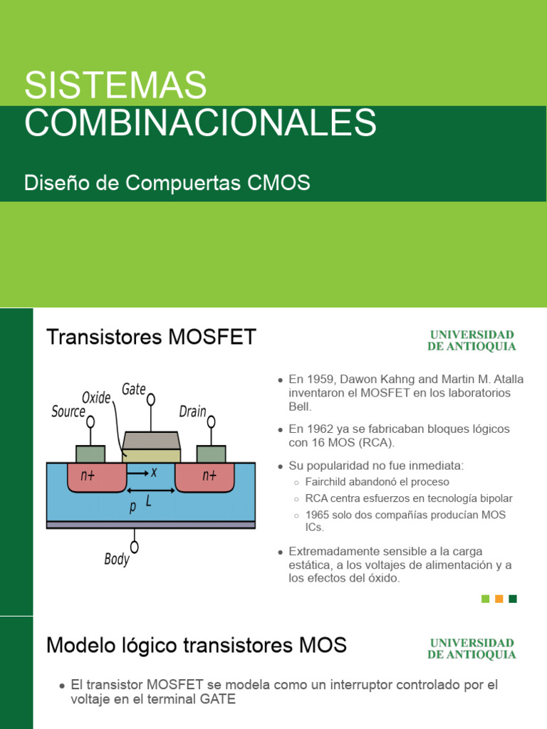 12 Compuertas CMOS | PDF | Mosfet | Cmos