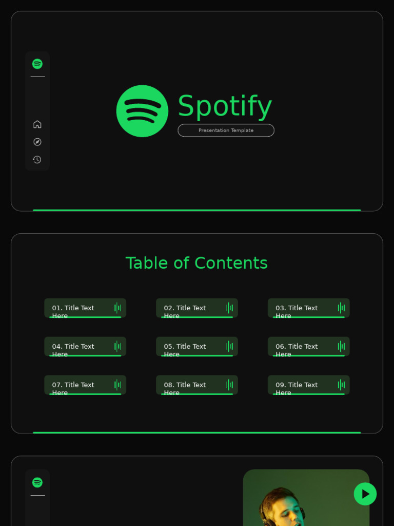 Spotify Powerpoint Template | PDF | African American Music | Music Industry