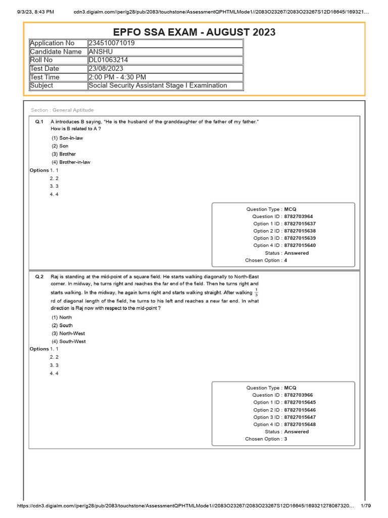 Answer Key With Question | PDF | Multiple Choice | Tests