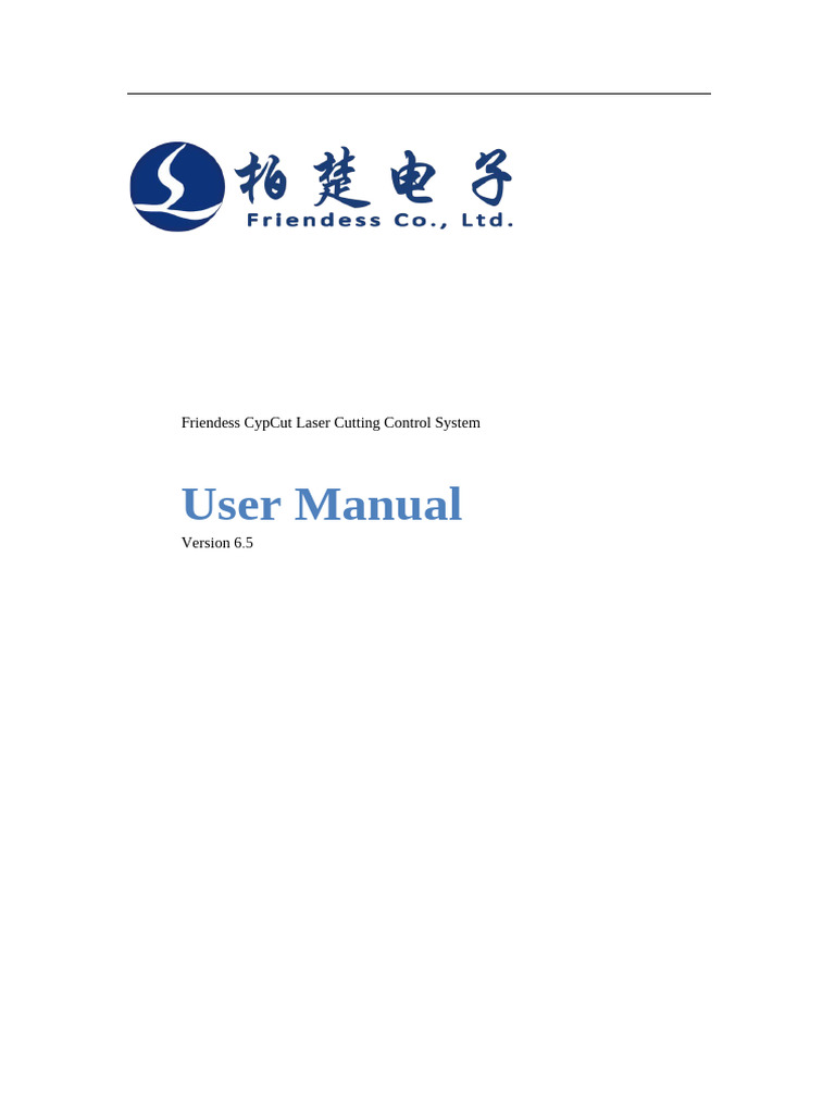 CypCut User Manual V6.5 | PDF | Button (Computing) | Window (Computing)