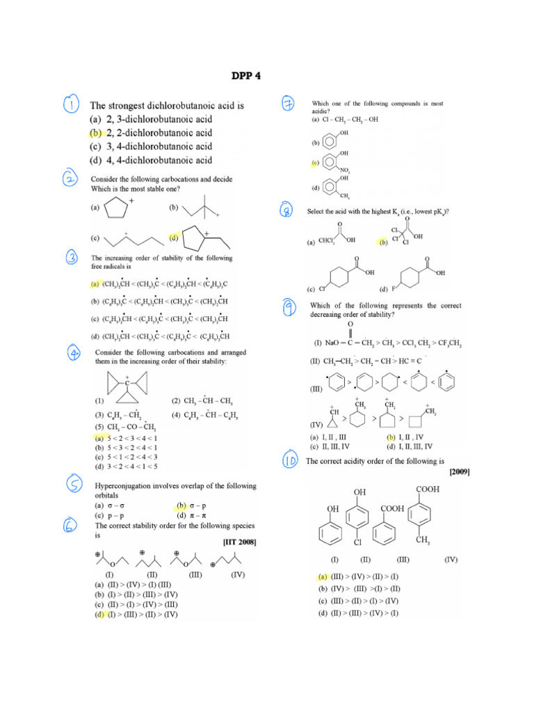 GOC DPP(3) With Answers | PDF