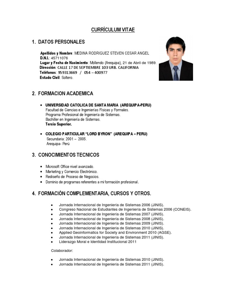 CV Steven | PDF | Tecnología