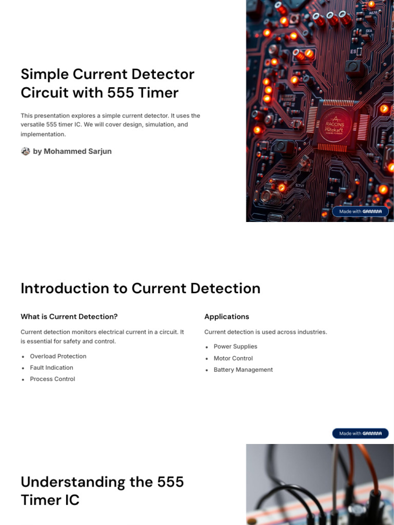 Simple-Current-Detector-Circuit-with-555-Timer | PDF