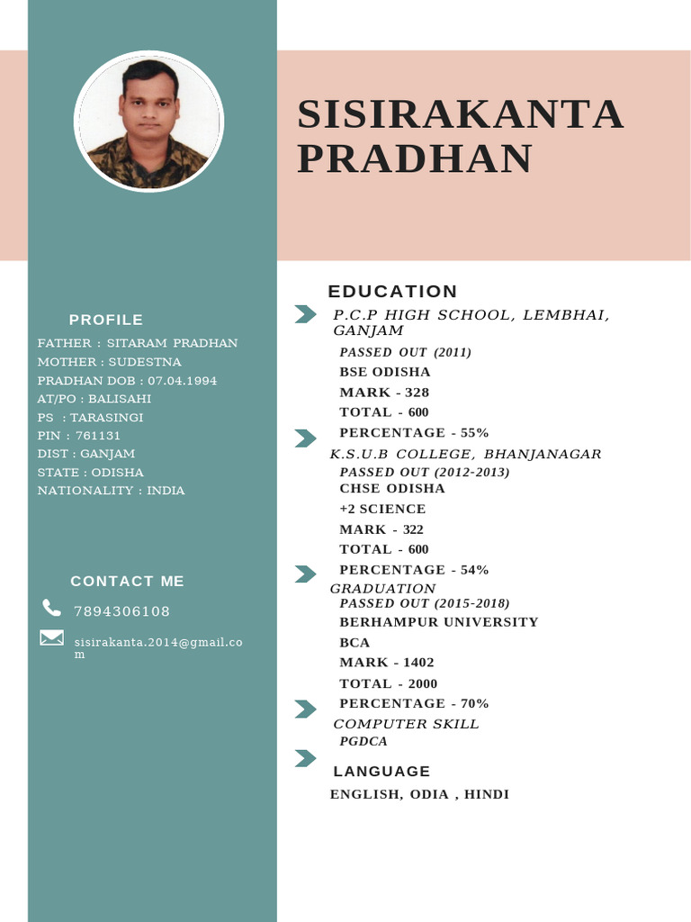White Simple Student CV Resume | PDF