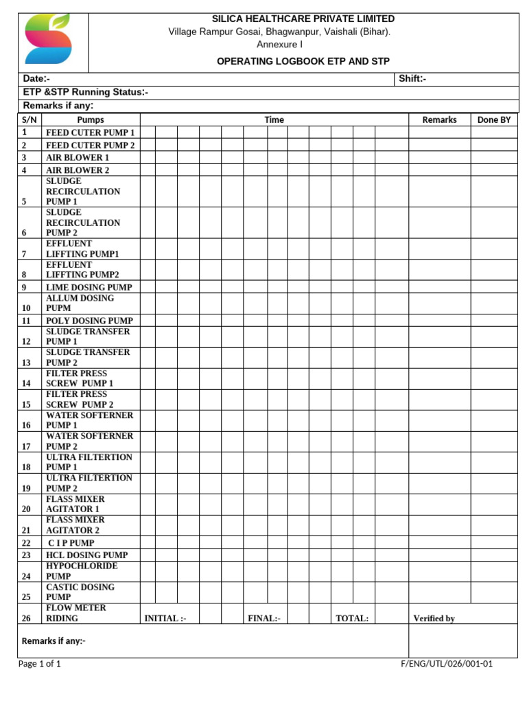 Etp Log Book | PDF