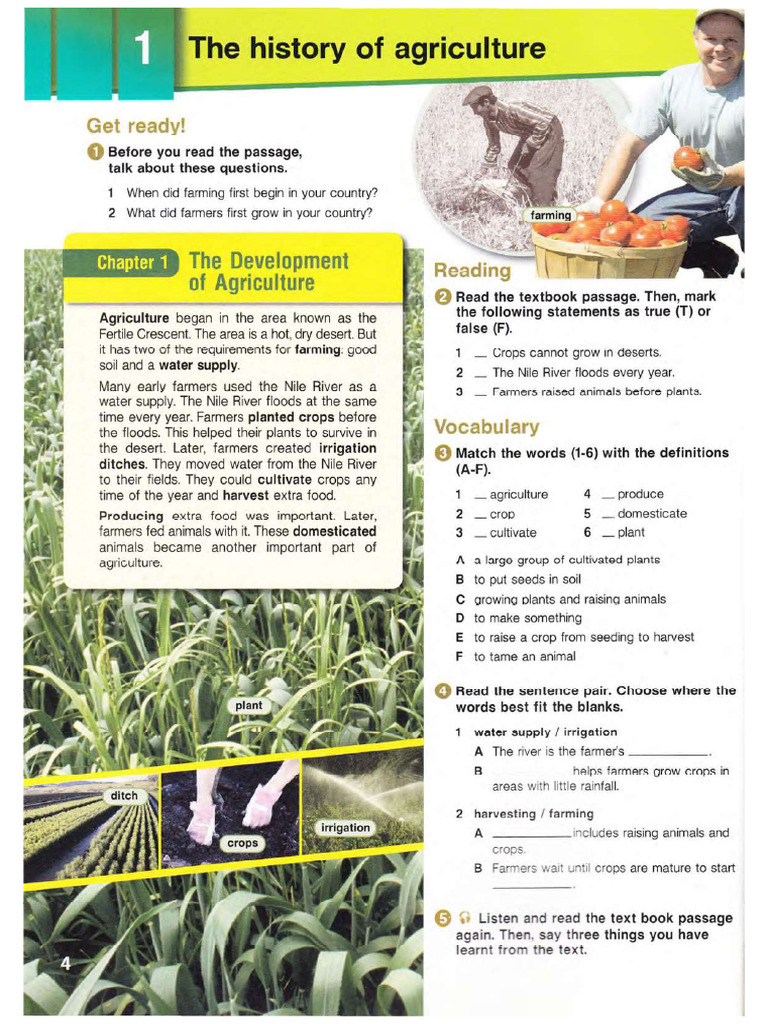 Book 1.1 The History of Agriculture | PDF