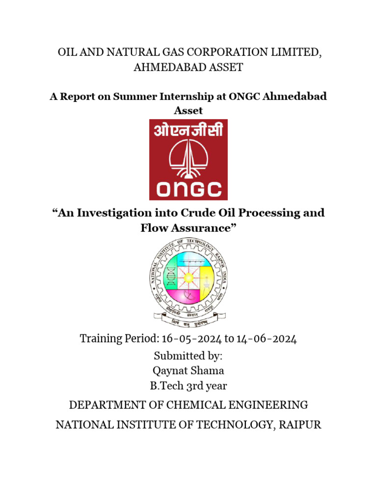ONGC Summer Intern Qaynat3.0 Compressed | PDF | Alkane | Shear Stress