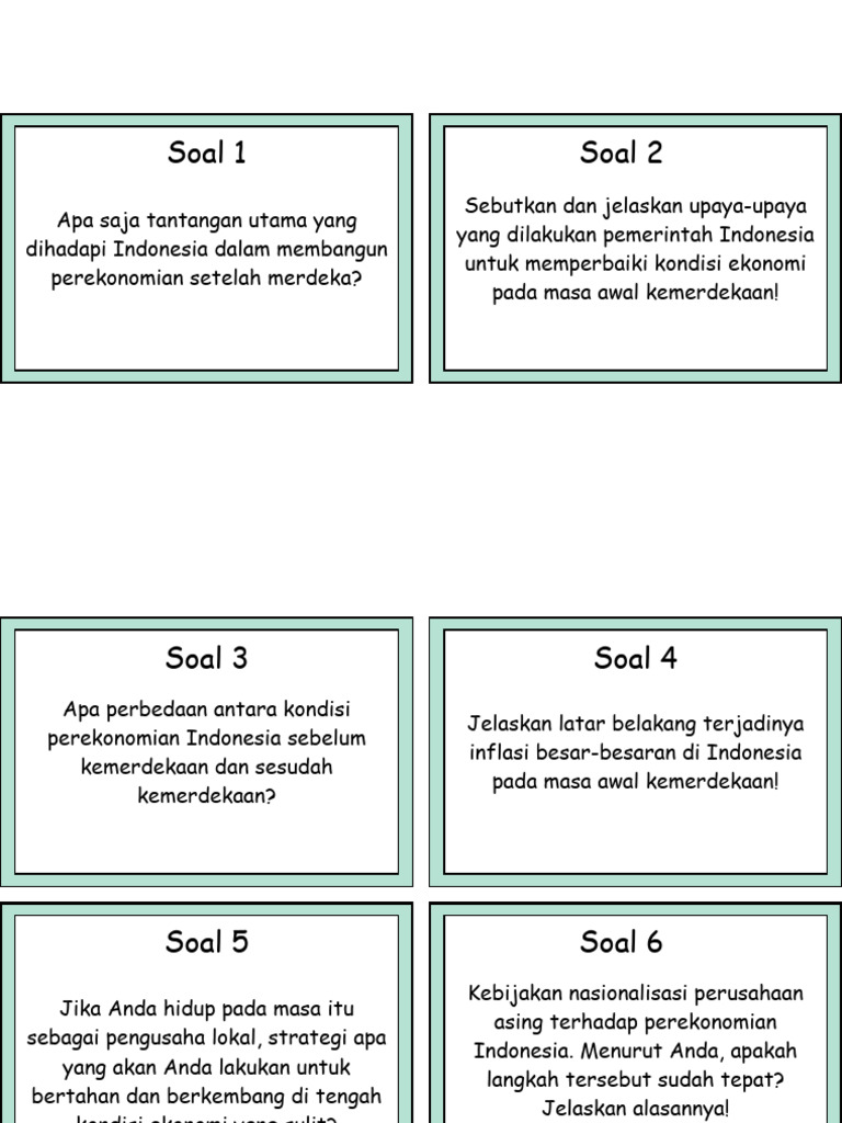 Kartu Baca Matematika Soal Cerita Hijau Dan Krem SederhanaDaniel | PDF
