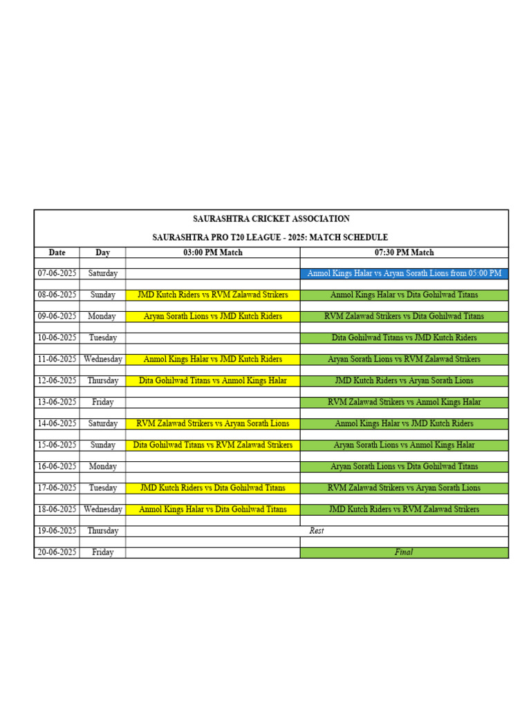 SPTL 2025 - Schedule | PDF