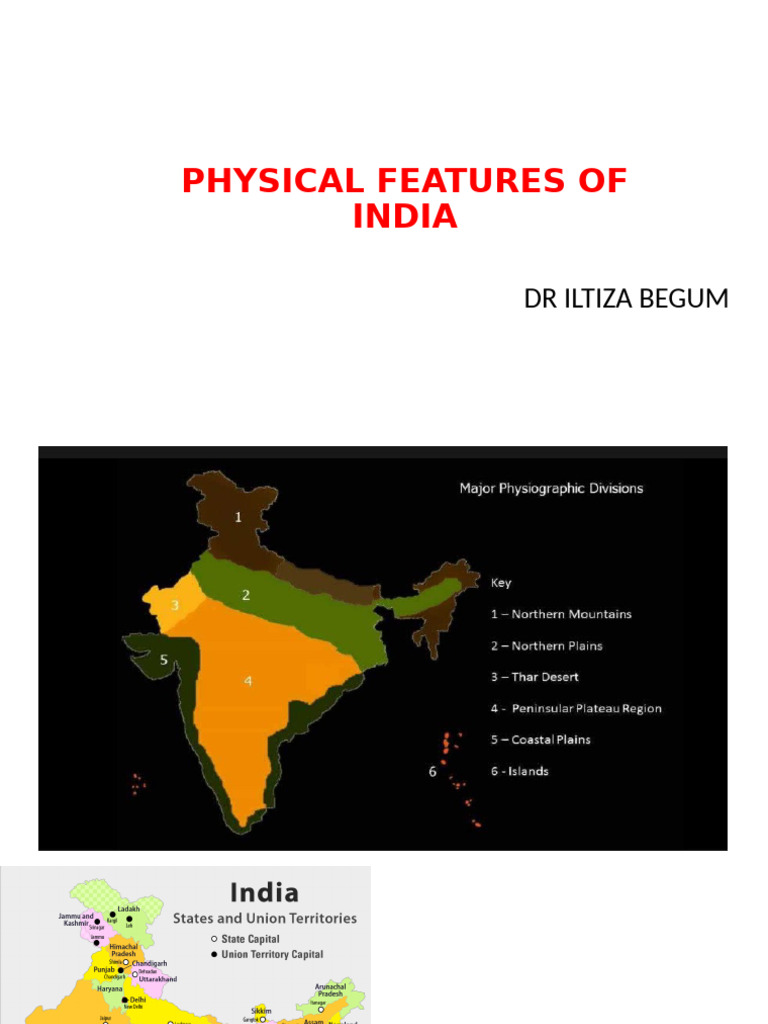 Physical Features of India | PDF | Himalayas | Physiographic Divisions