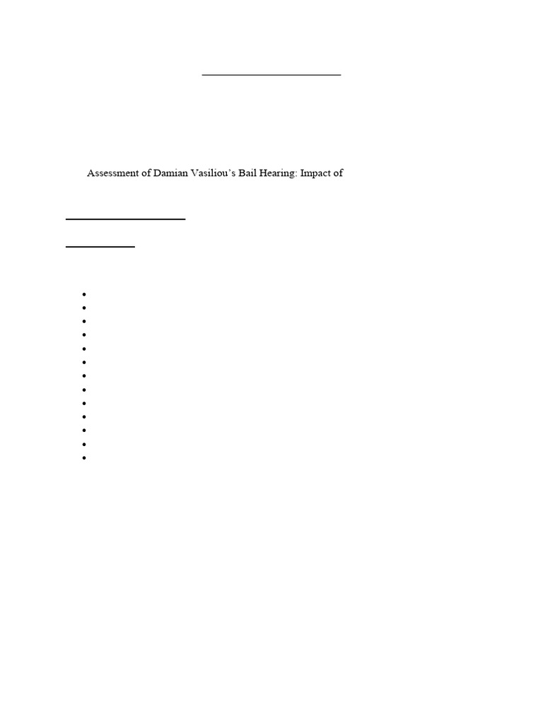 9380 Legalresearchassignment On | PDF | Bail | Burden Of Proof (Law)