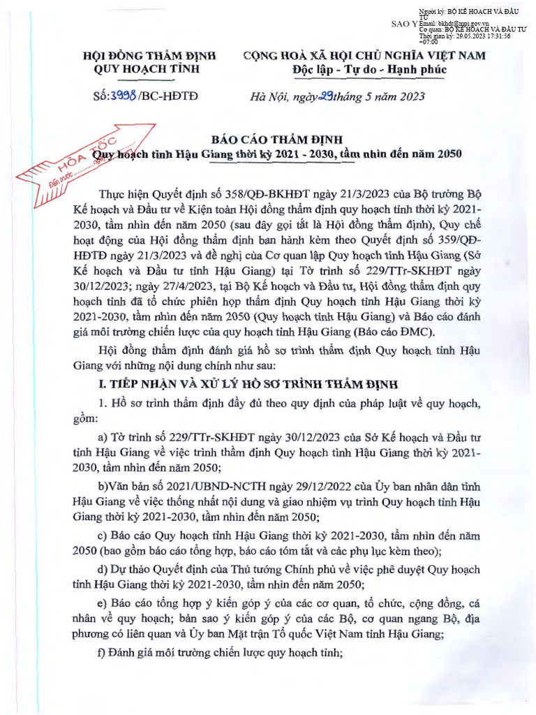 5a. Bao Cao Tham Dinh QH | PDF