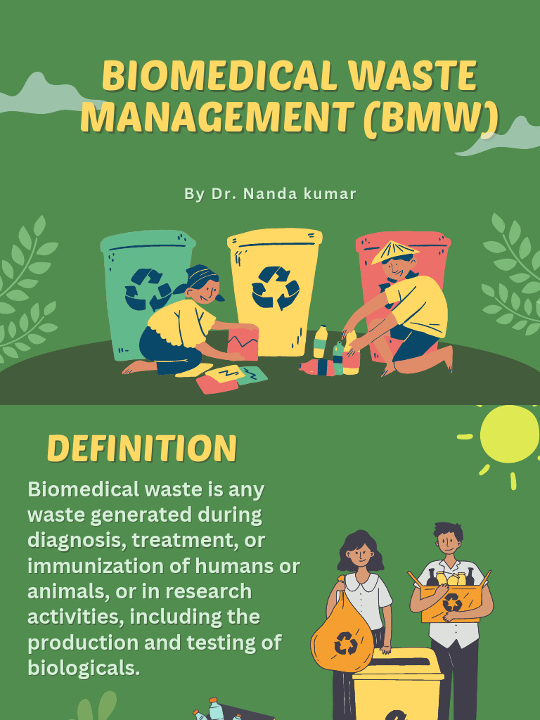 Biomedical Waste Management (BMW) 1 | PDF | Waste | Medical Specialties