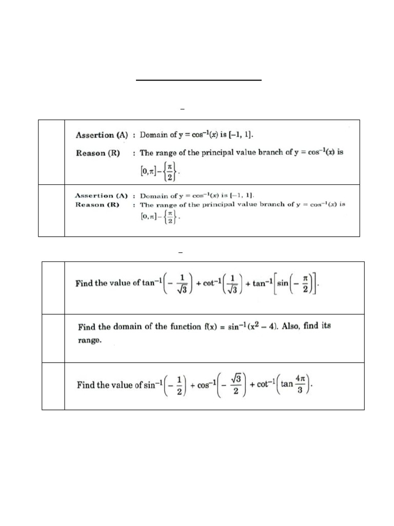 Xii Math CH2 Pyq (2023-24) | PDF