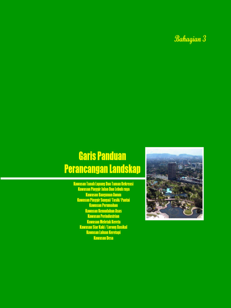 LANDSKAP 05.-Bahagian-3-Garis-Panduan-Perancangan-Landskap-1of3 | PDF