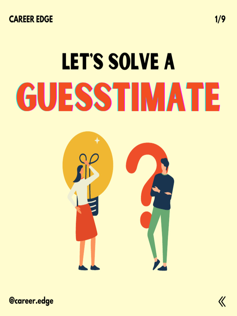Let's Solve A Guesstimate-4 | PDF | Economies