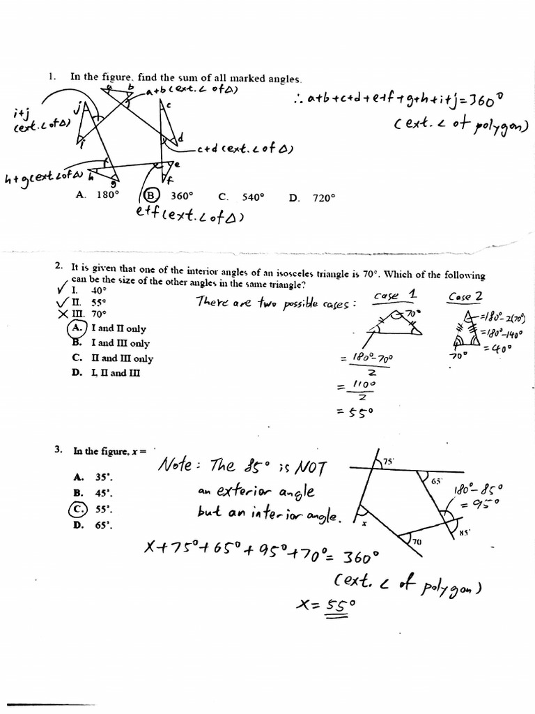 S2 Final Exam Paper 2 Mock Solution | PDF