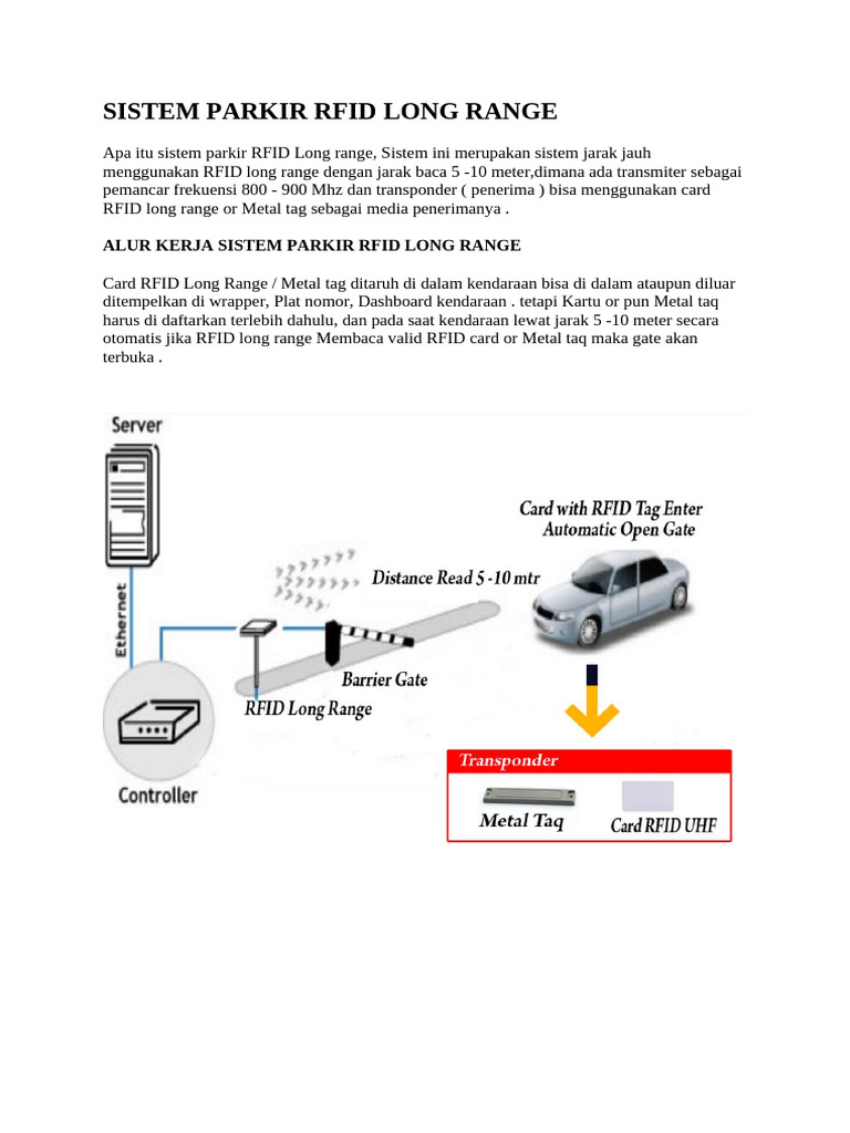 Sistem Parkir Rfid | PDF