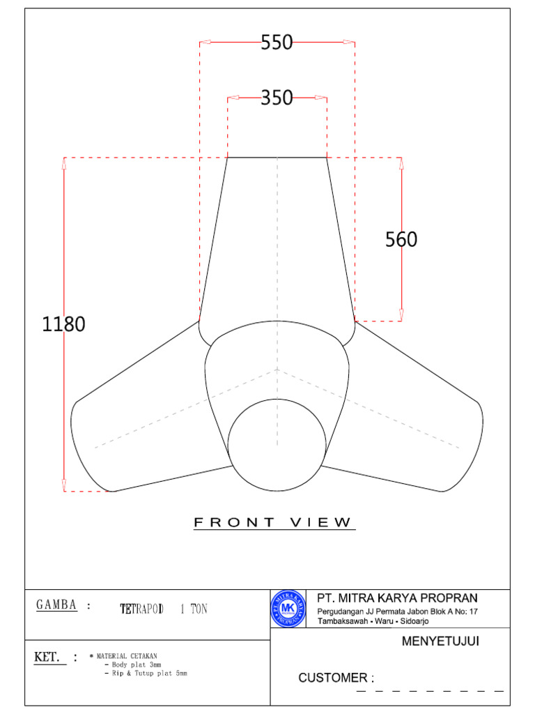 Tetrapod 1 Ton | PDF