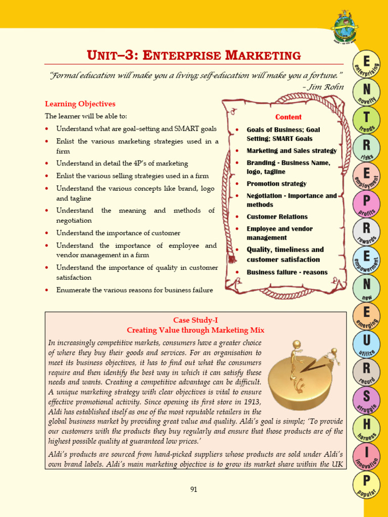 Unit 3_ Class 12 Entrepreneurship | PDF | Marketing | Pricing