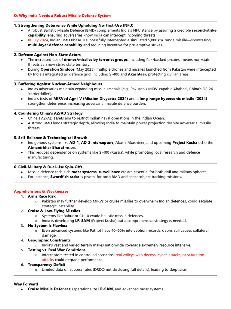 Handout 7-2 | PDF | Missile Defense | Military Technology