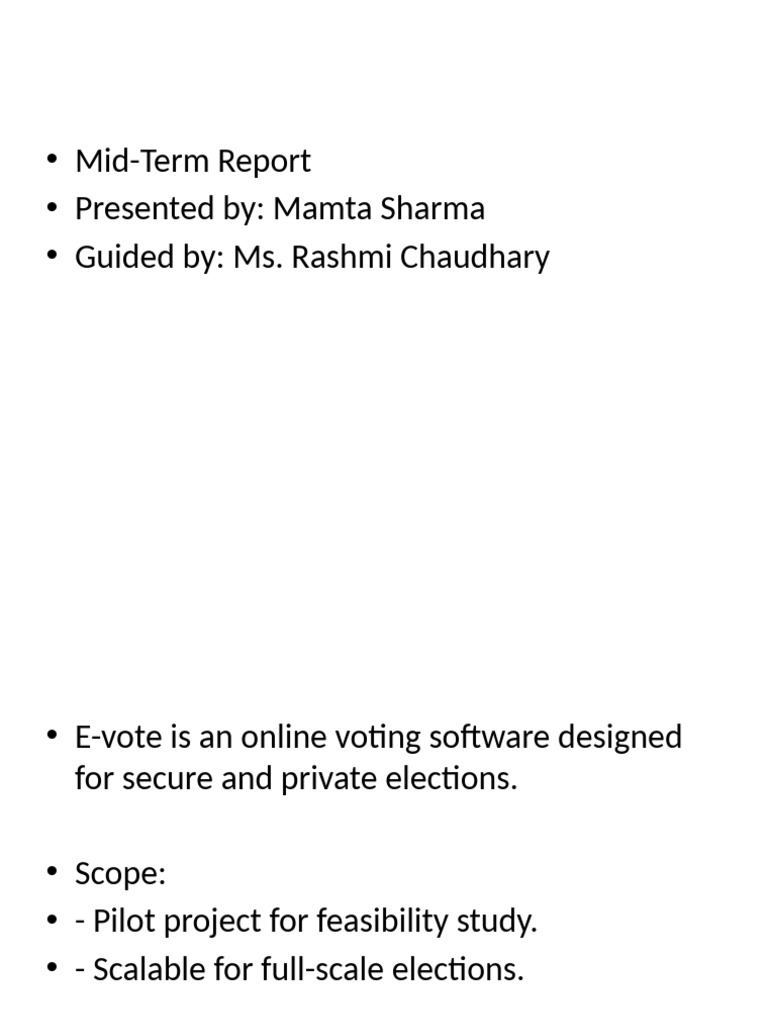Secure Online Voting System Report | PDF
