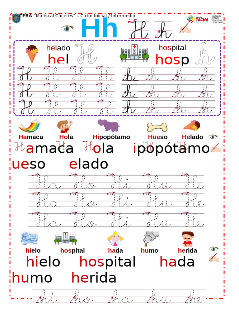 S. Aprend. 11 Ha, He, Hi, Ho, Hu - Comparacion 4 Cifras | PDF